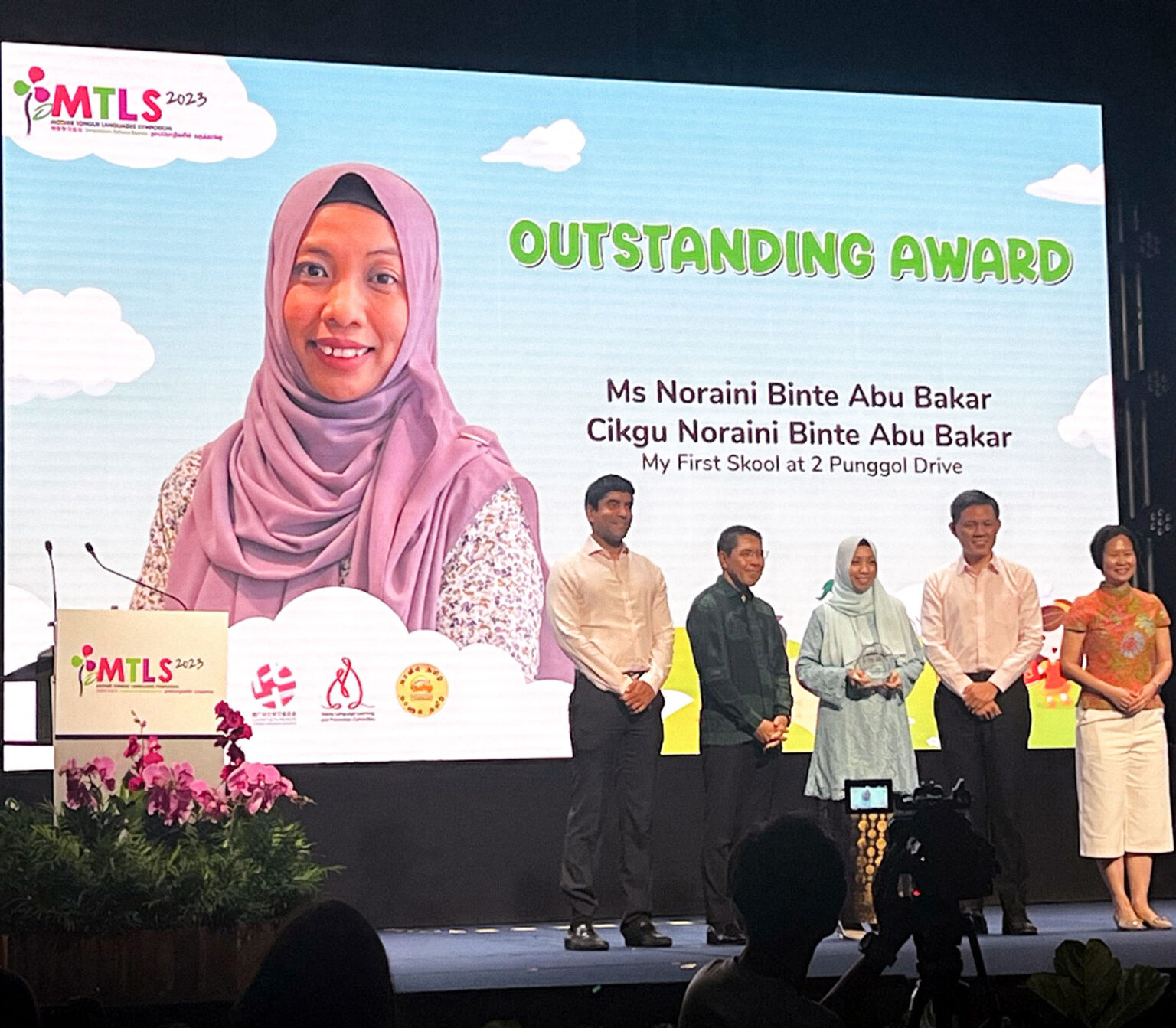 Five NTUC First Campus teachers received accolades at the 2023 Outstanding Preschool Mother ...